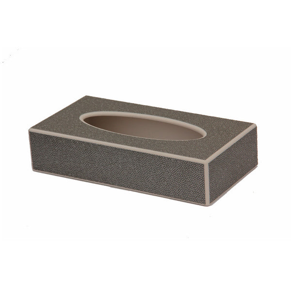 Hand Made Faux Shagreen Rectangular Tissue Box Grey – Rarity-Giftware
